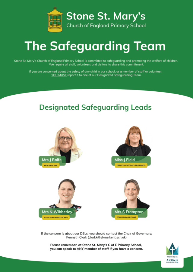 Safeguarding and Child Protection at Stone St Mary's